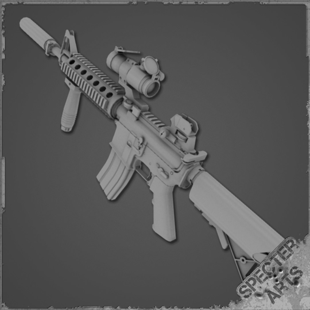 M4a1 Carbine Sof Cqb 3d Model