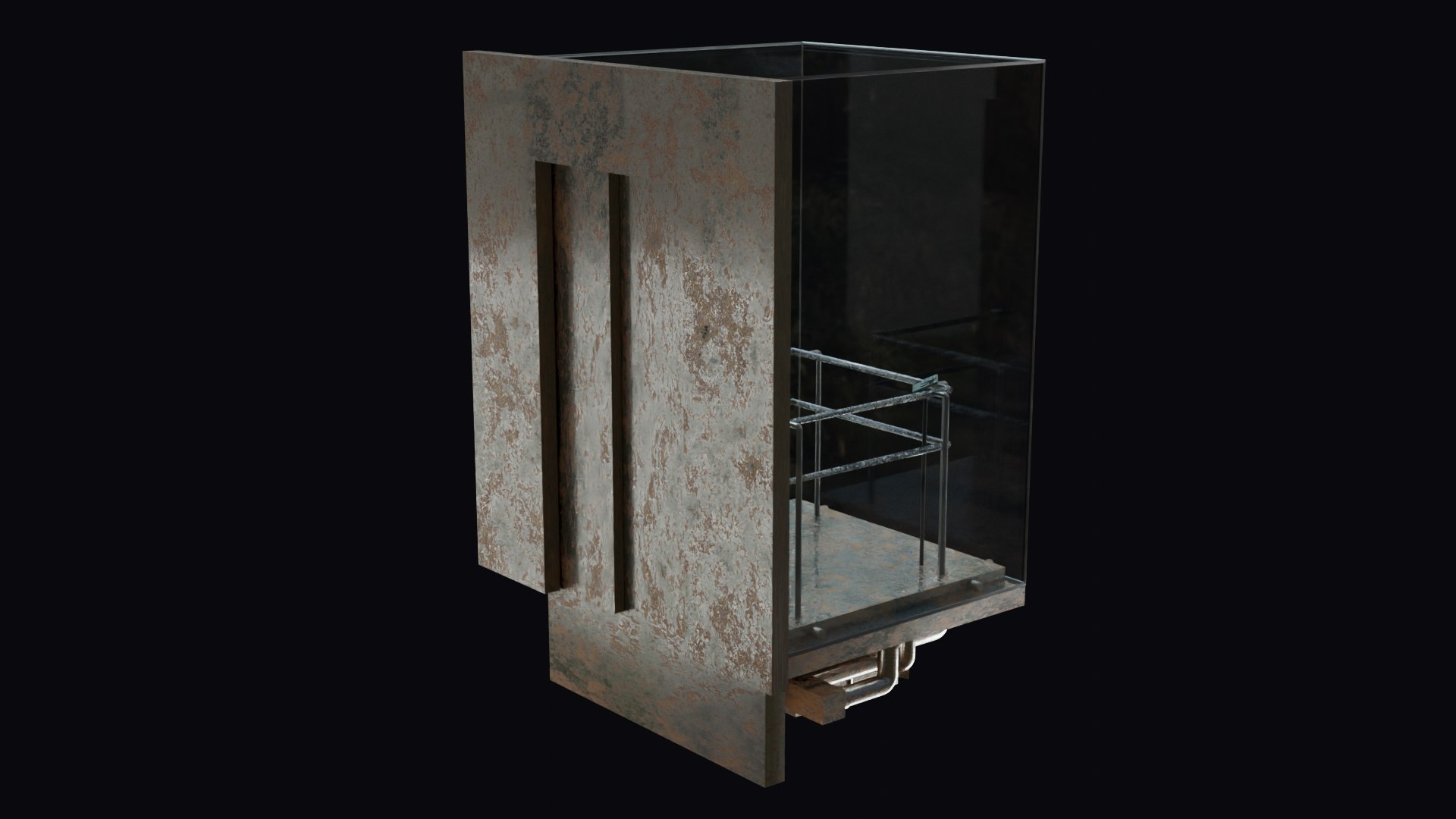 3D Rusty Elevator - TurboSquid 2344950
