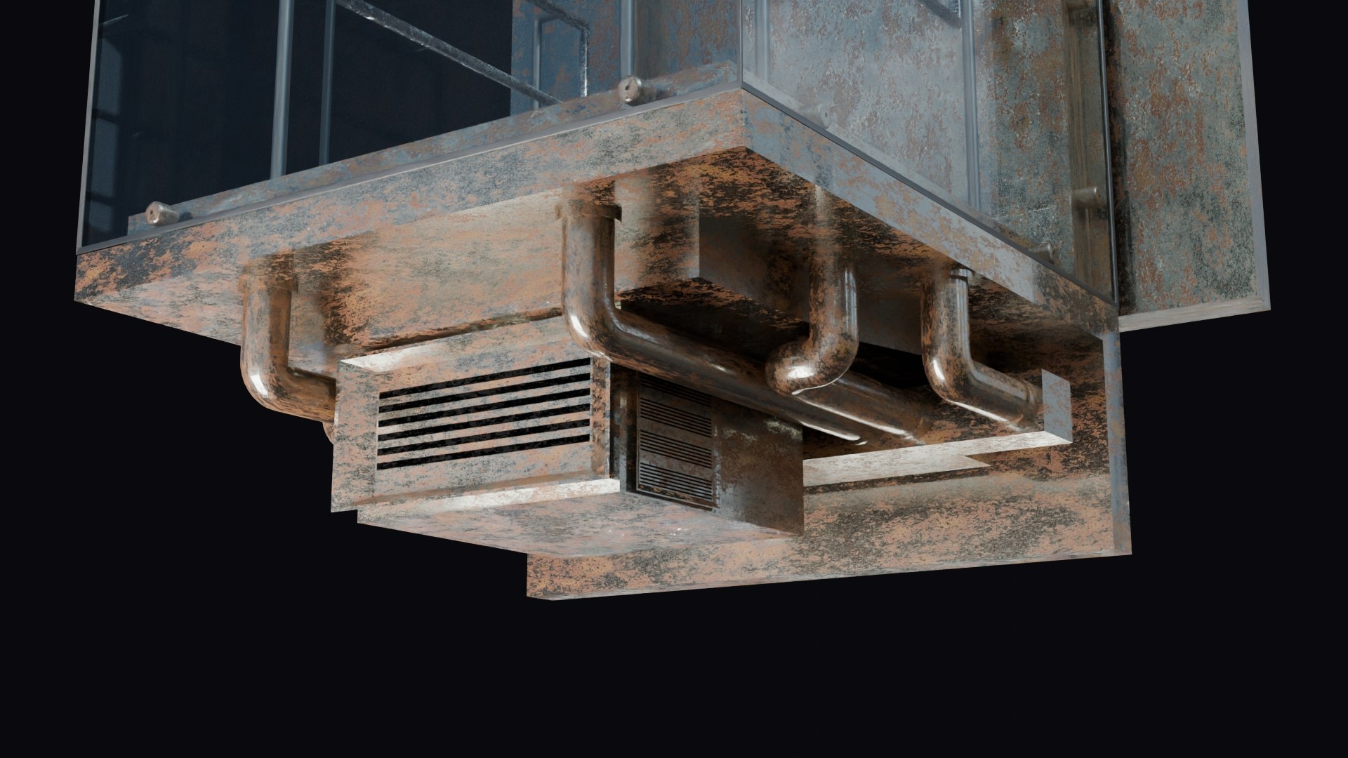 3D Rusty Elevator - TurboSquid 2344950