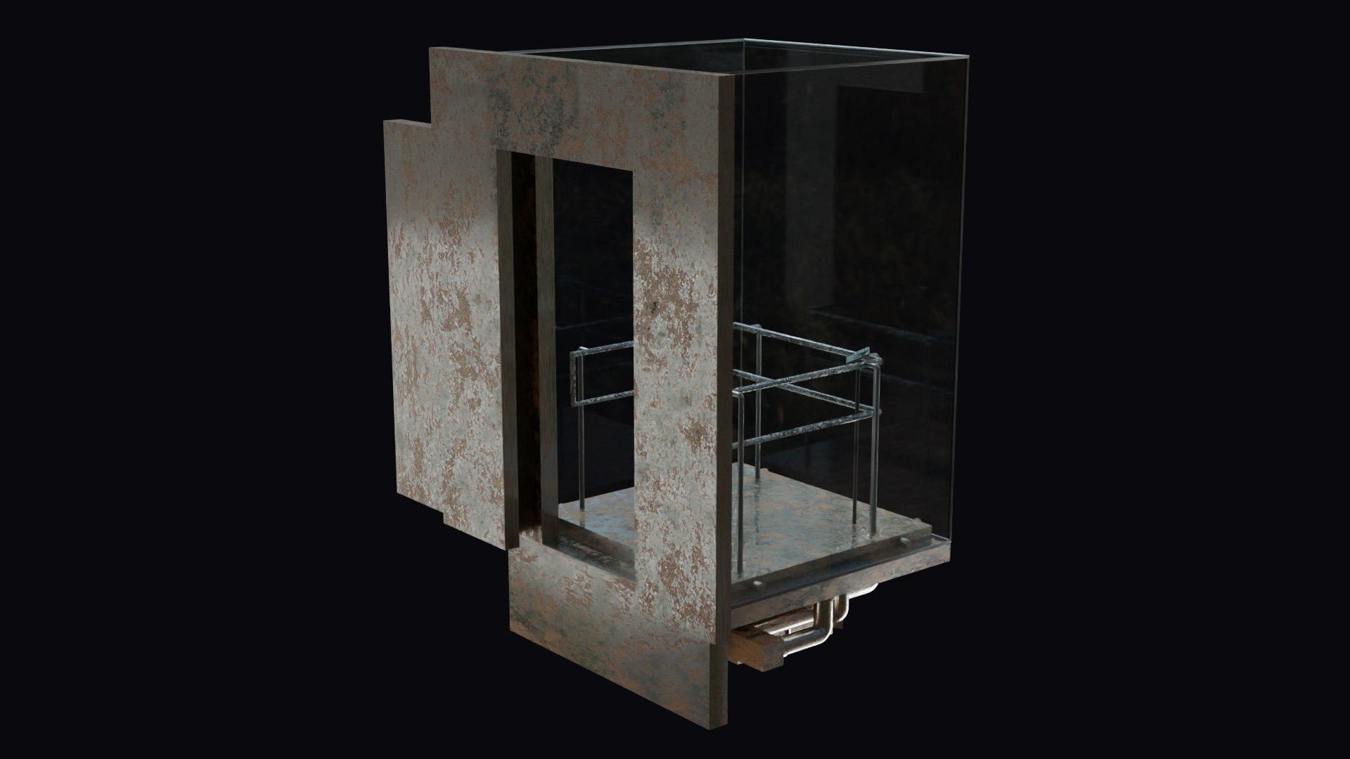3D Rusty Elevator - TurboSquid 2344950