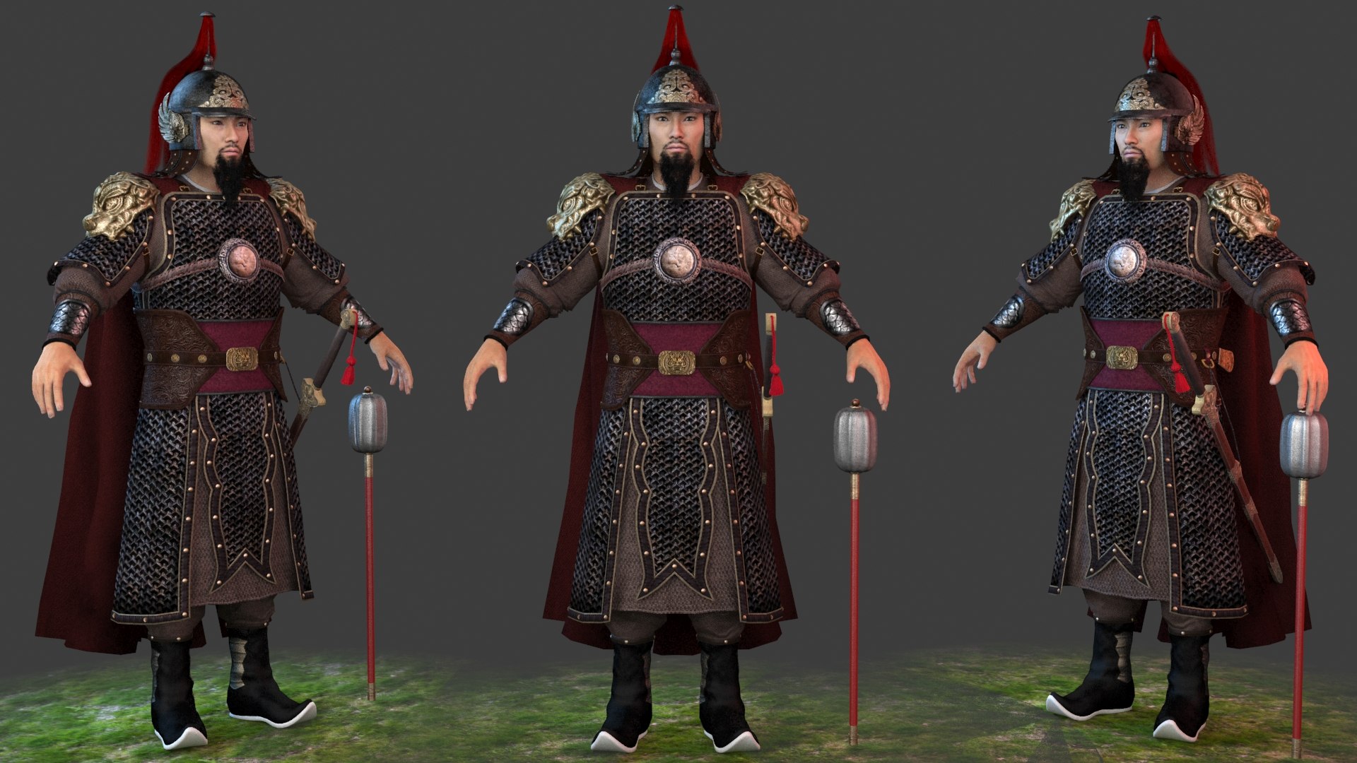Ancient Chinese General model - TurboSquid 1822513