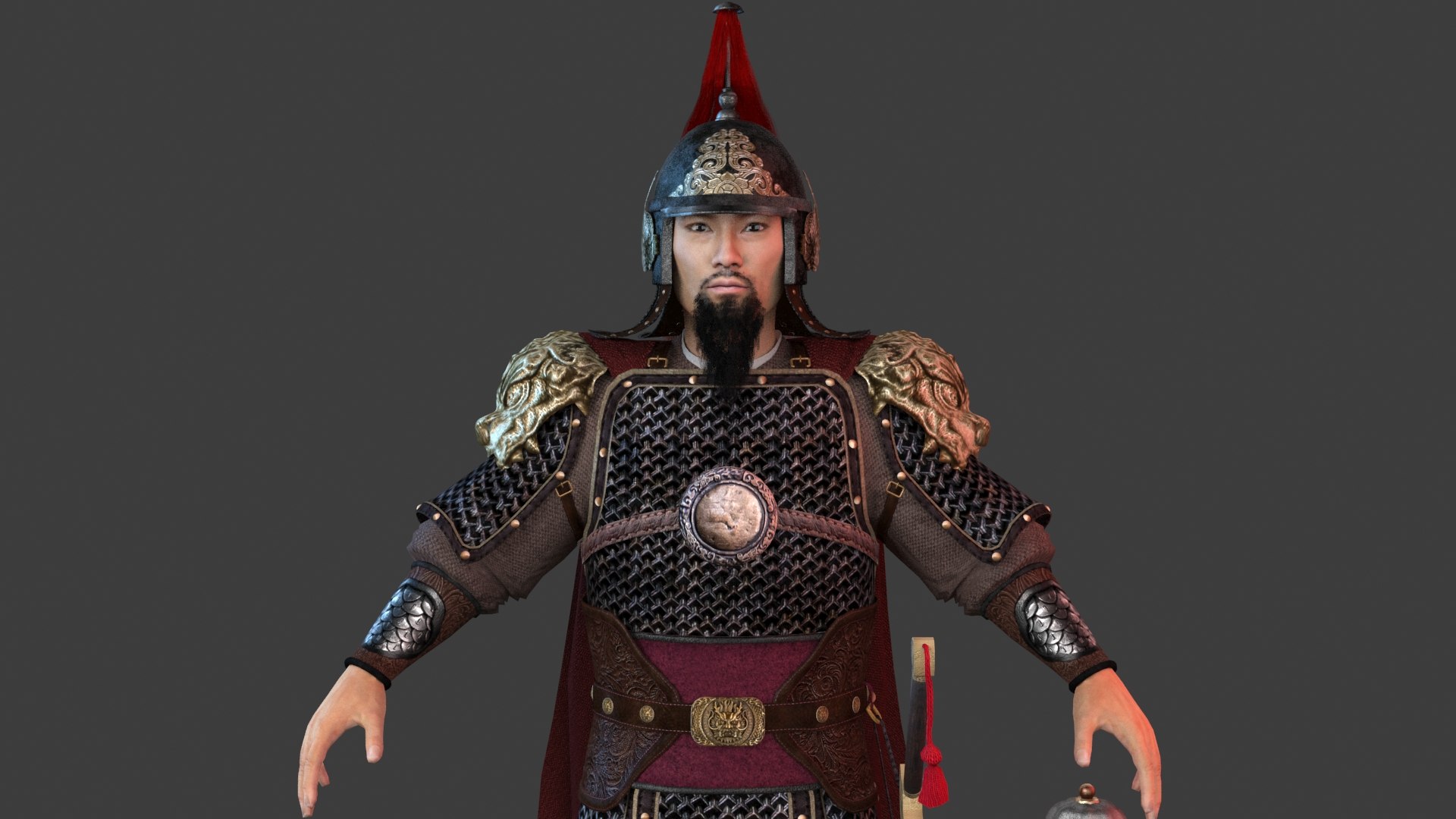 Ancient Chinese General Model - TurboSquid 1822513