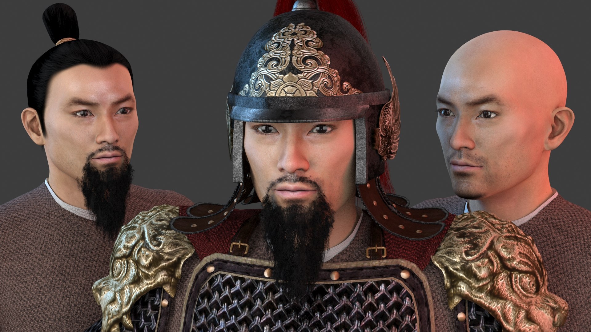 Ancient Chinese General Model - TurboSquid 1822513