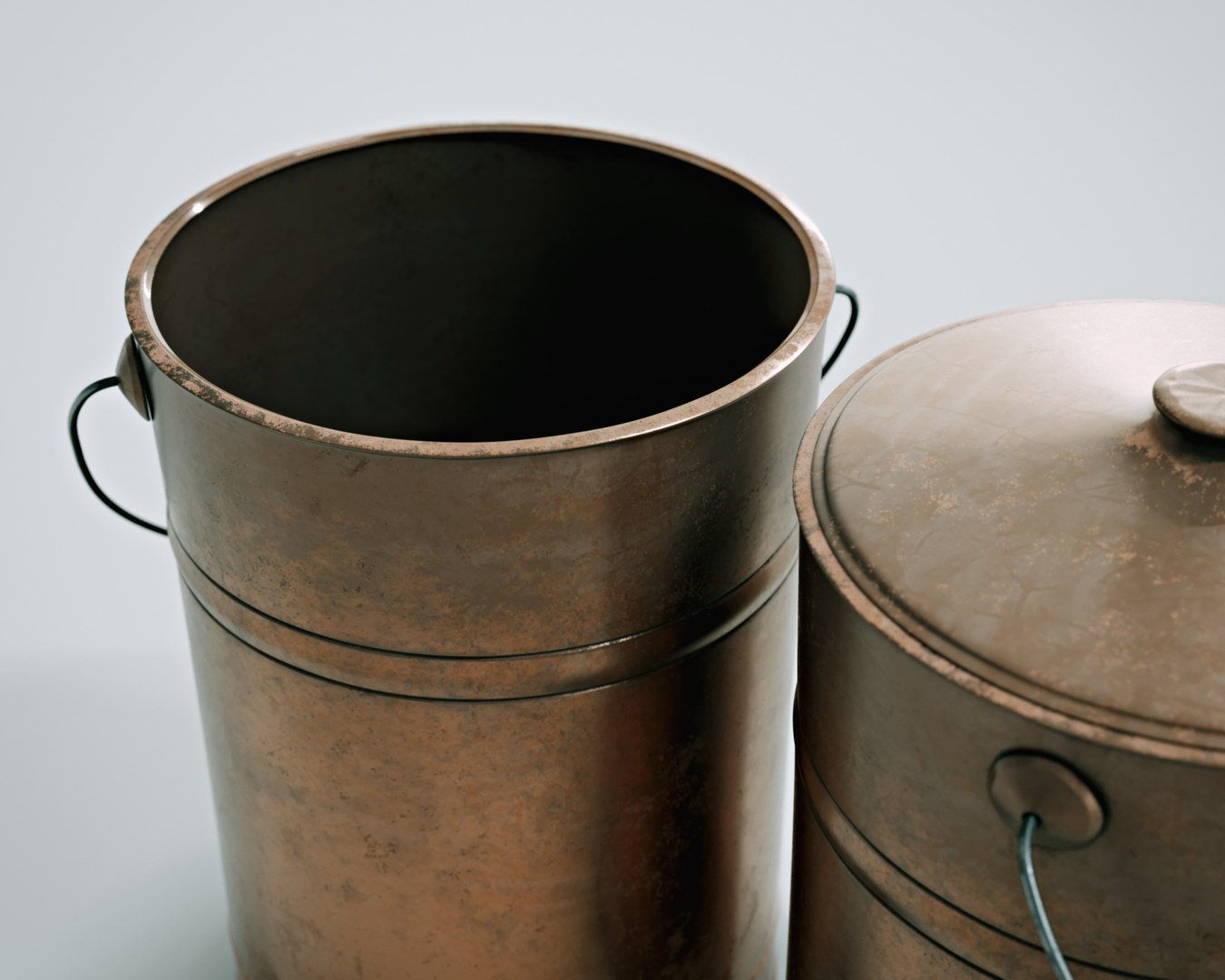 3D Model Galvanized Metal Bucket - TurboSquid 2021970