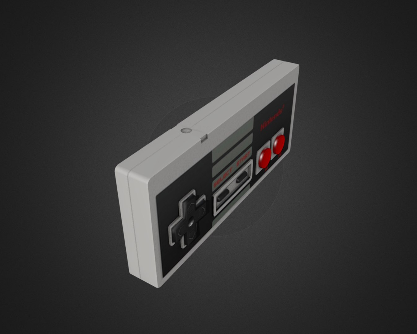 3d Nes Controller Model