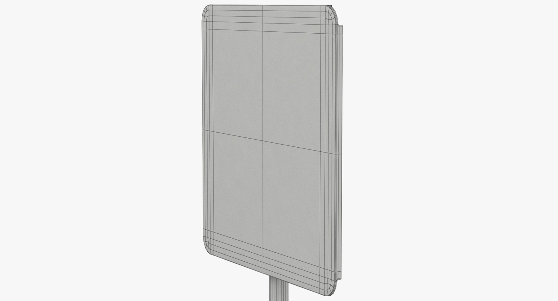 Traffic sign quad quadratic 3D - TurboSquid 1386256