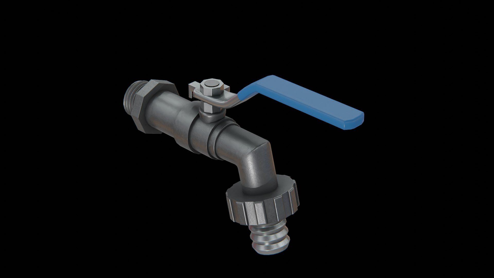 3D Tap Blue - TurboSquid 1654295