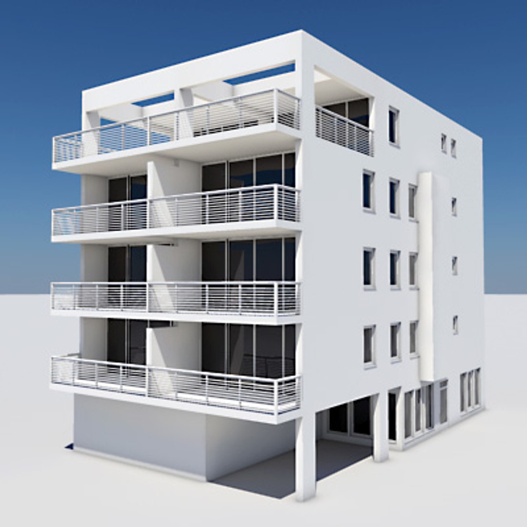 3d model apartment building