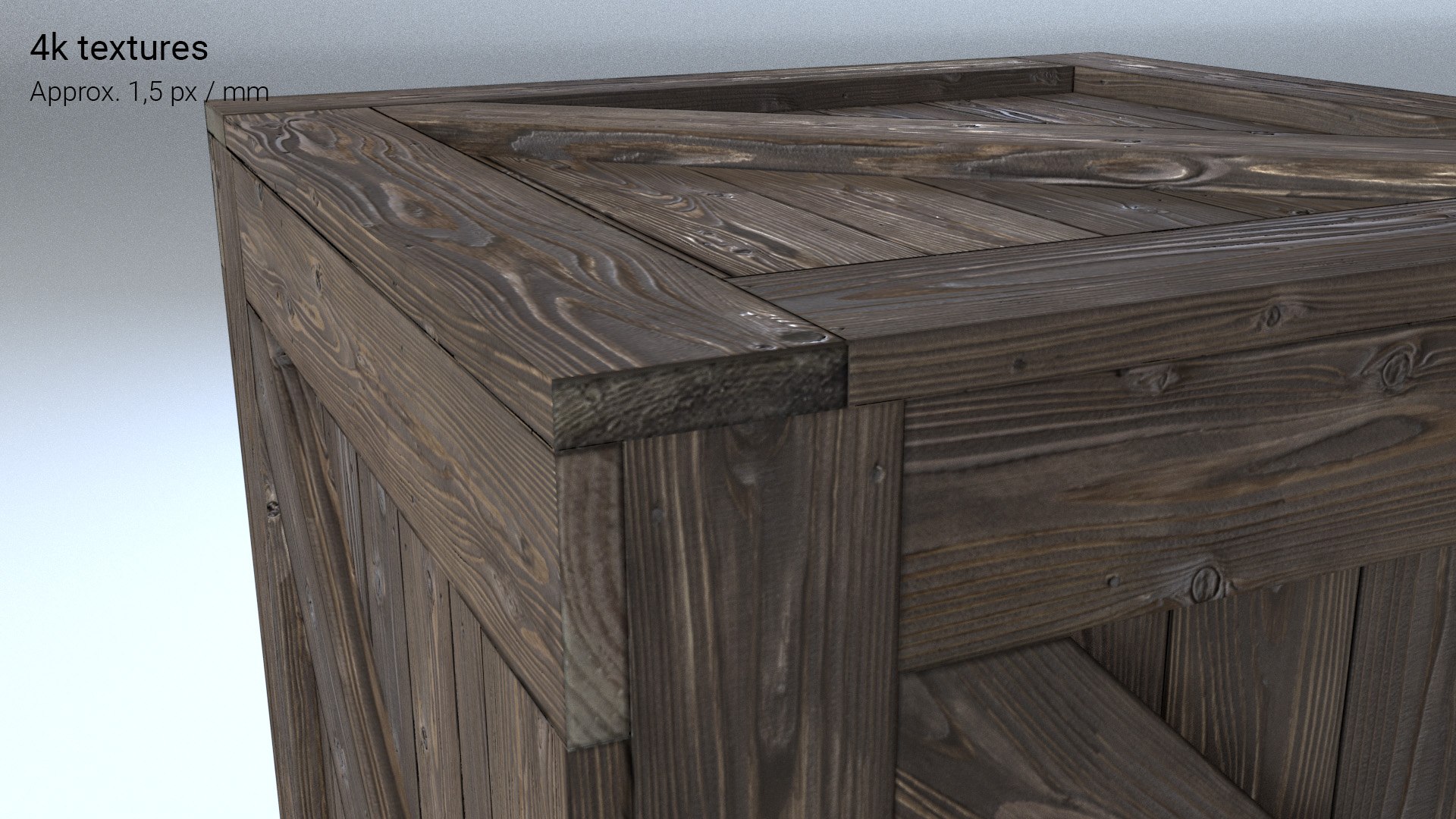Wood crate open variation 3D model - TurboSquid 1232050