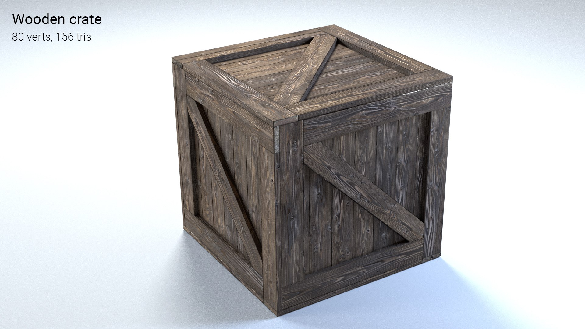 Wood crate open variation 3D model - TurboSquid 1232050