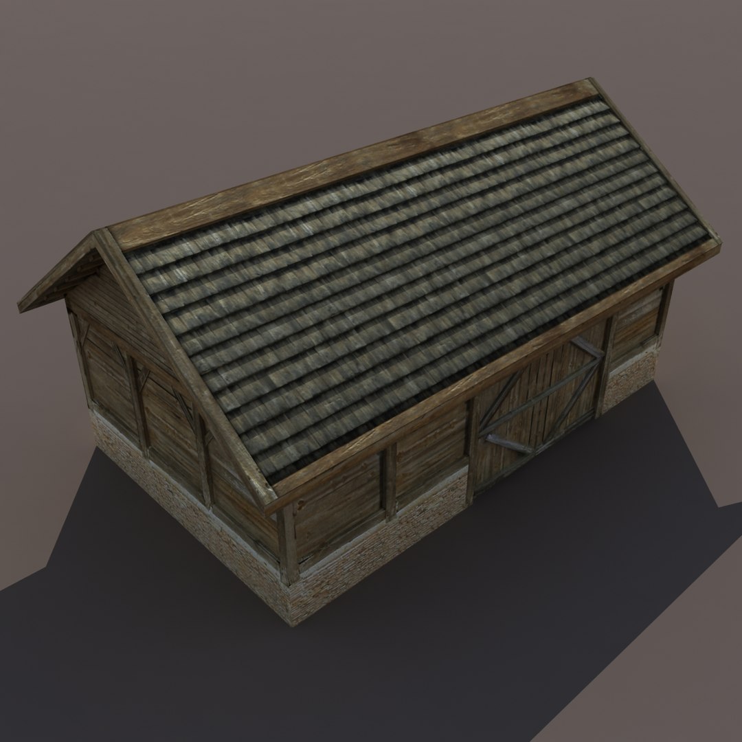 Old Barns 3d Model