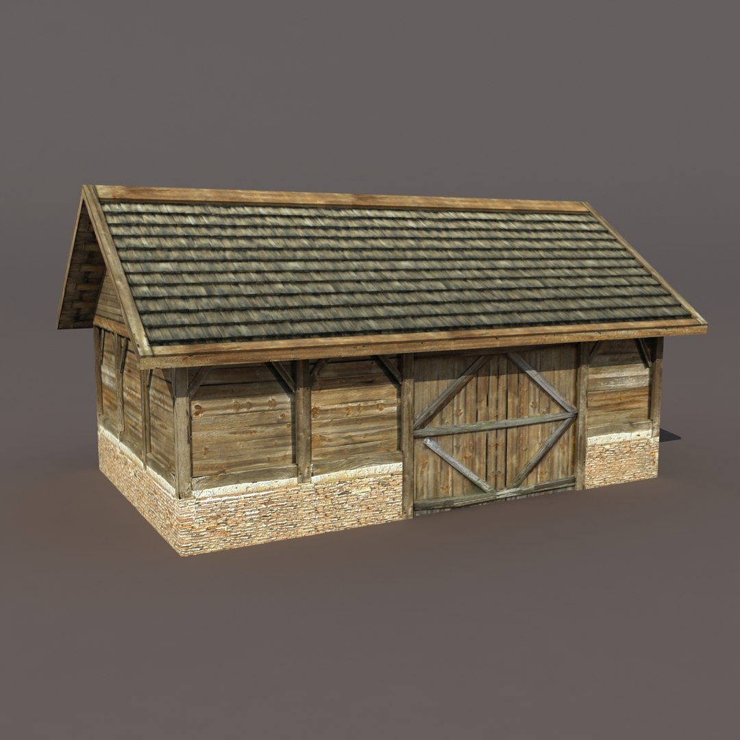 Old Barns 3d Model