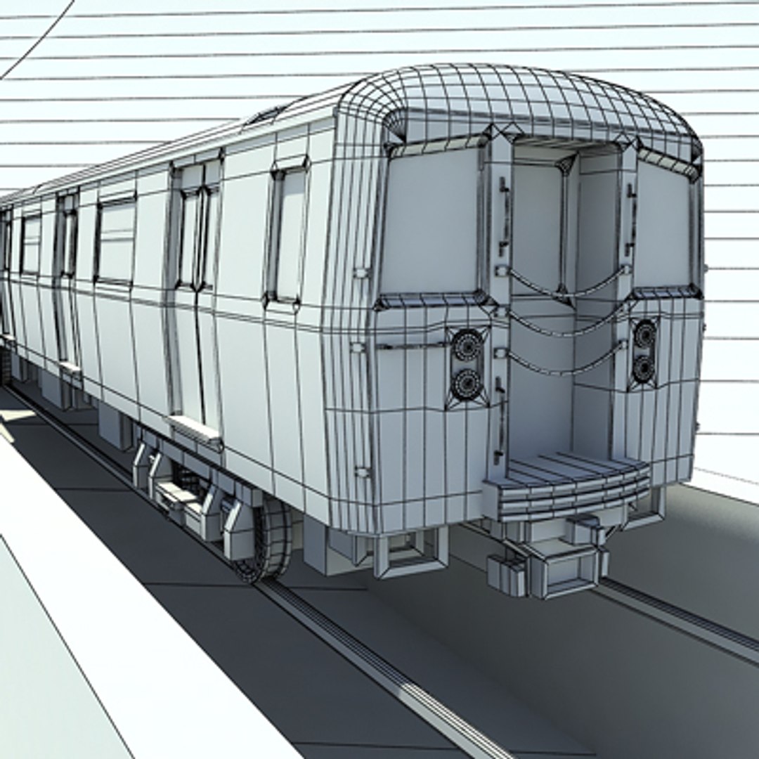 Train City Subway 3d Model