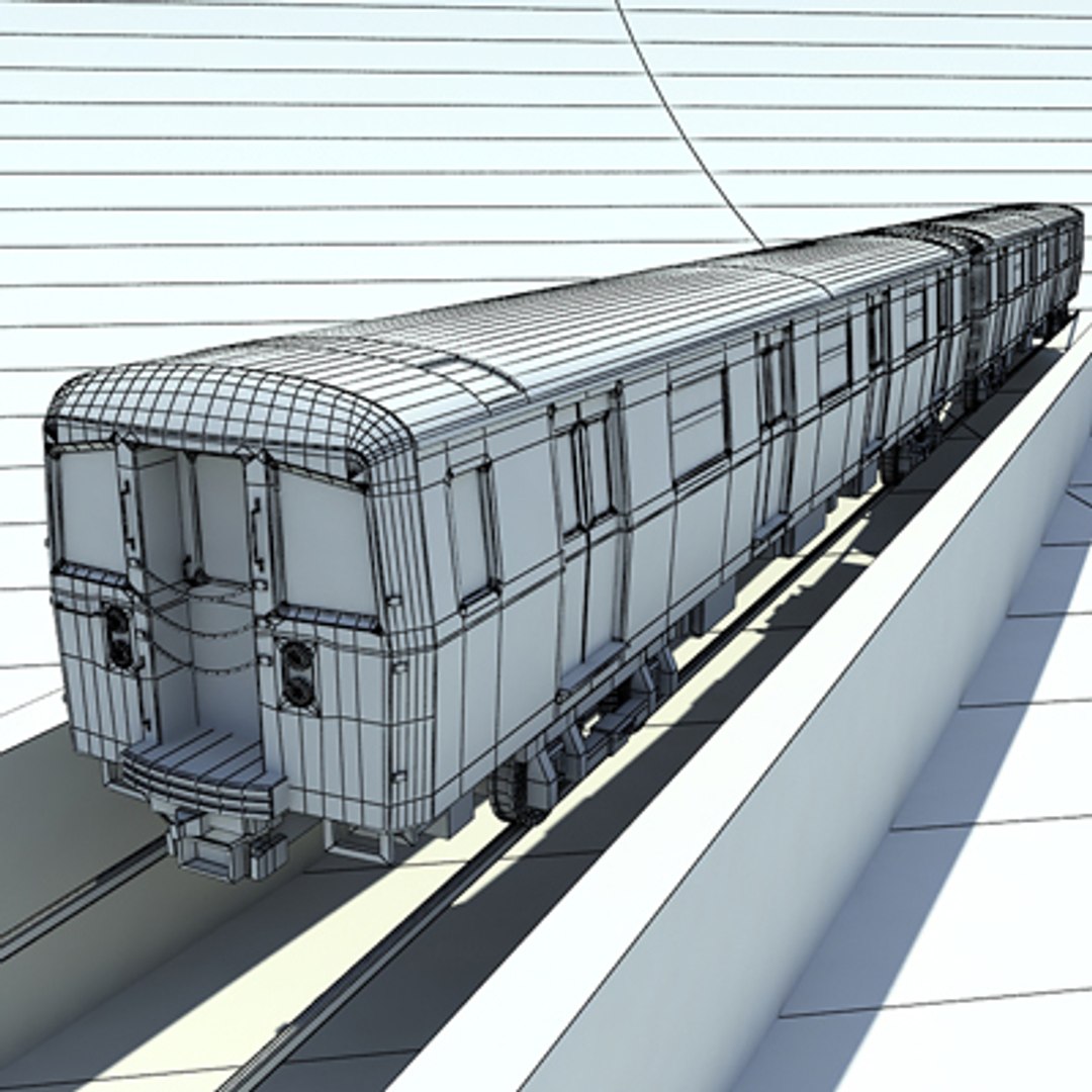 Train City Subway 3d Model