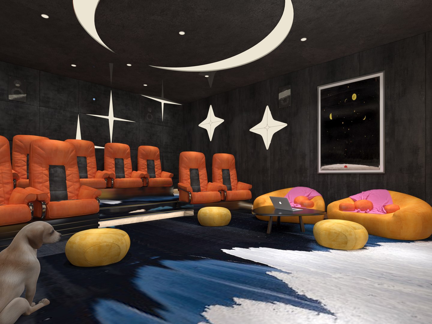 Movie Theater Interior Model - TurboSquid 1886623