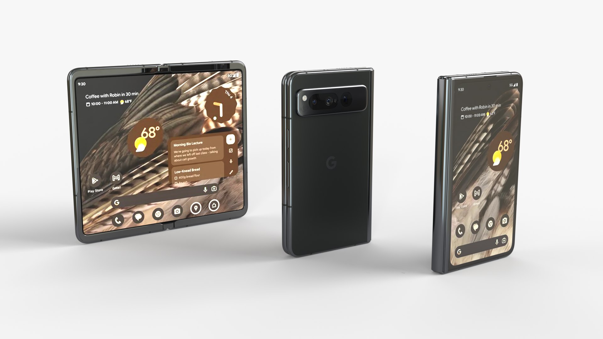 Google Pixel Fold 2023 All Colors Rigid With Animation 3D Model 3D ...