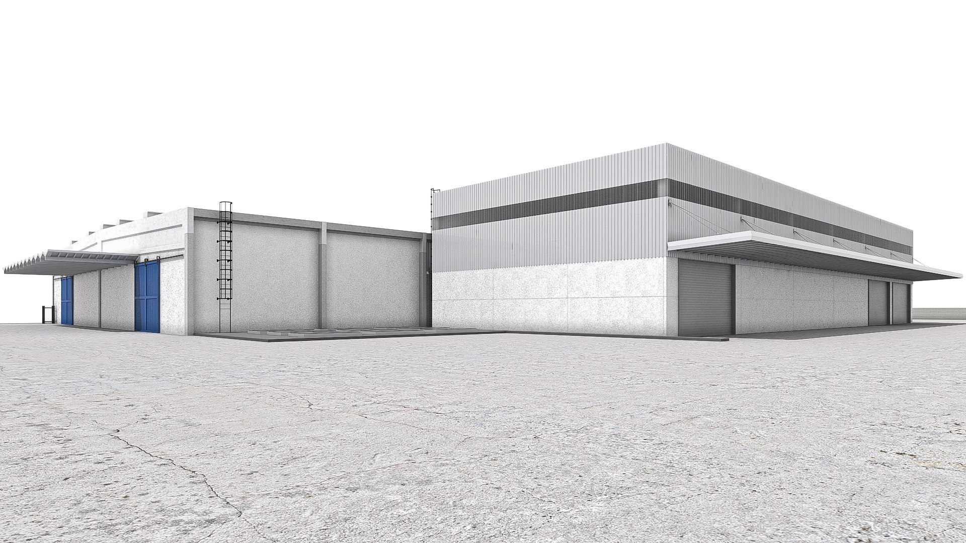 3D Industrial Building 02 Model - TurboSquid 1969804