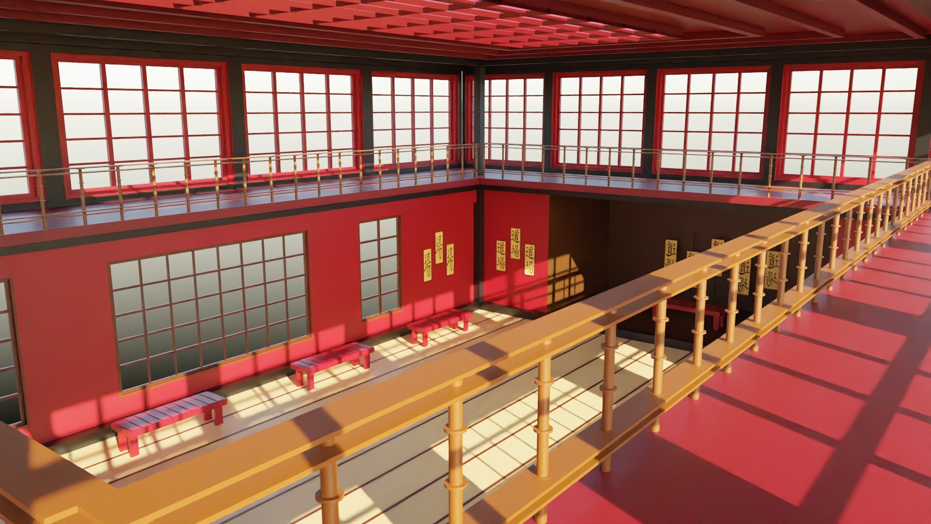 Japanese Dojo Model - TurboSquid 2157953