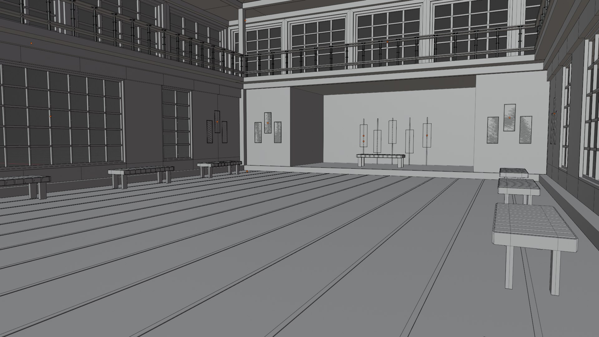 Japanese Dojo model - TurboSquid 2157953