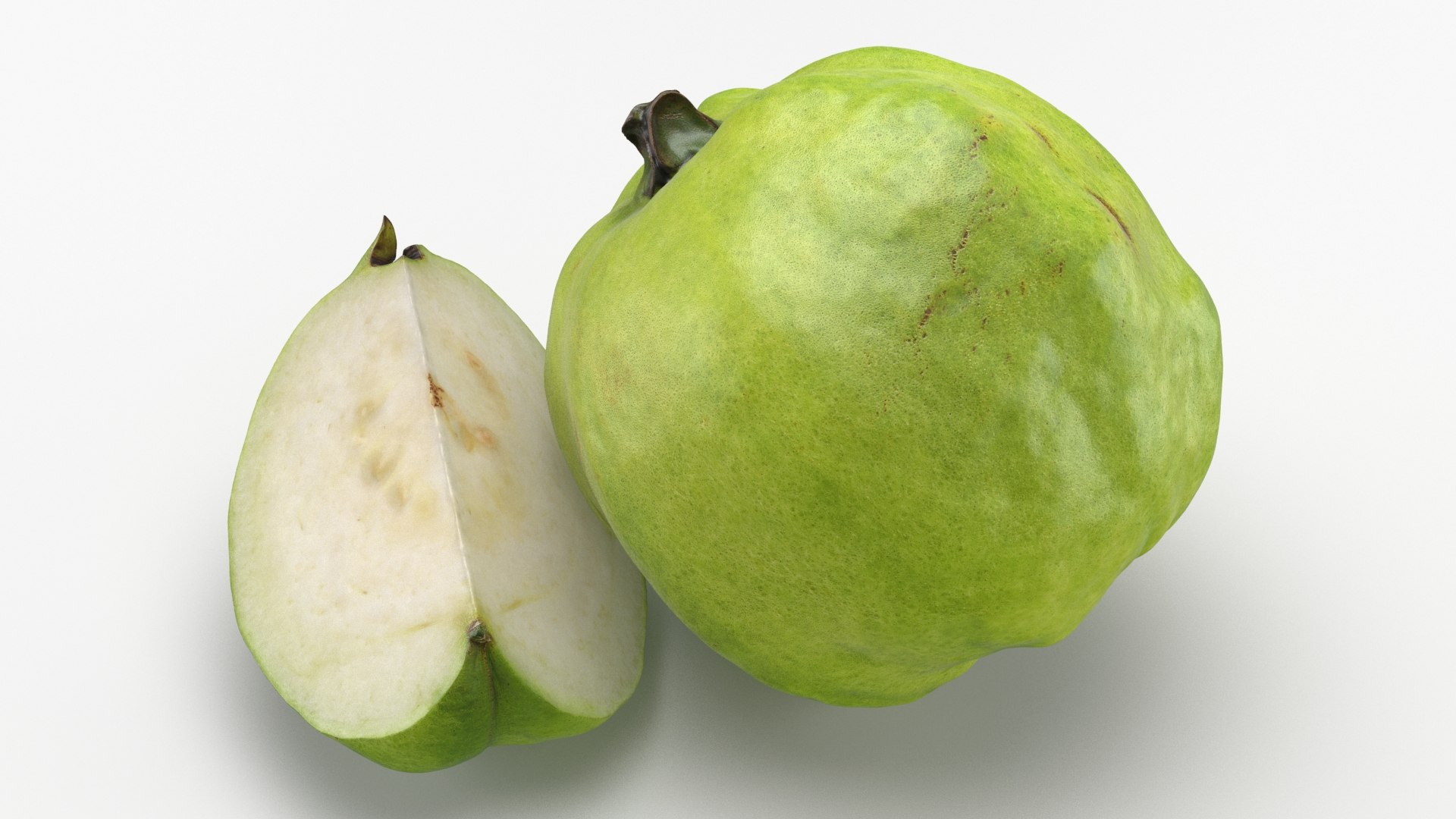 Whole Guava with Slice 3D model - TurboSquid 1763435