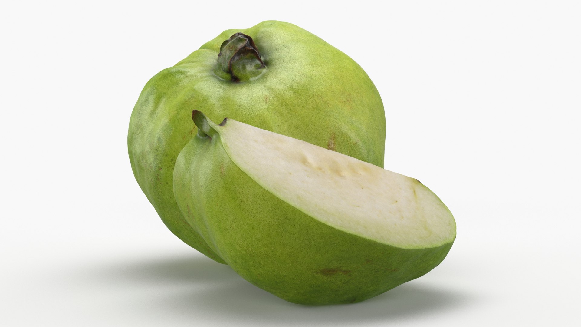 Whole Guava with Slice 3D model - TurboSquid 1763435
