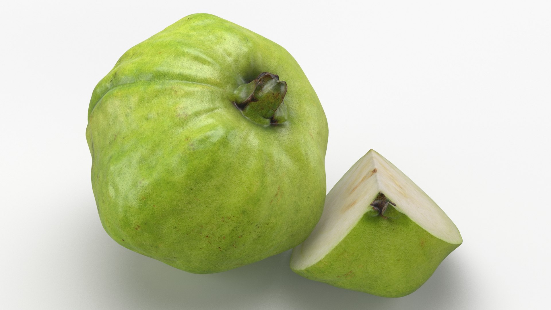 Whole Guava with Slice 3D model - TurboSquid 1763435