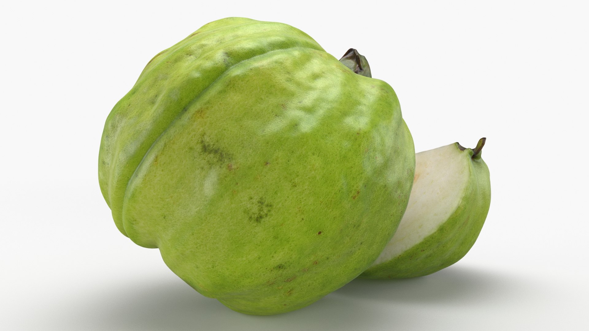 Whole Guava with Slice 3D model - TurboSquid 1763435
