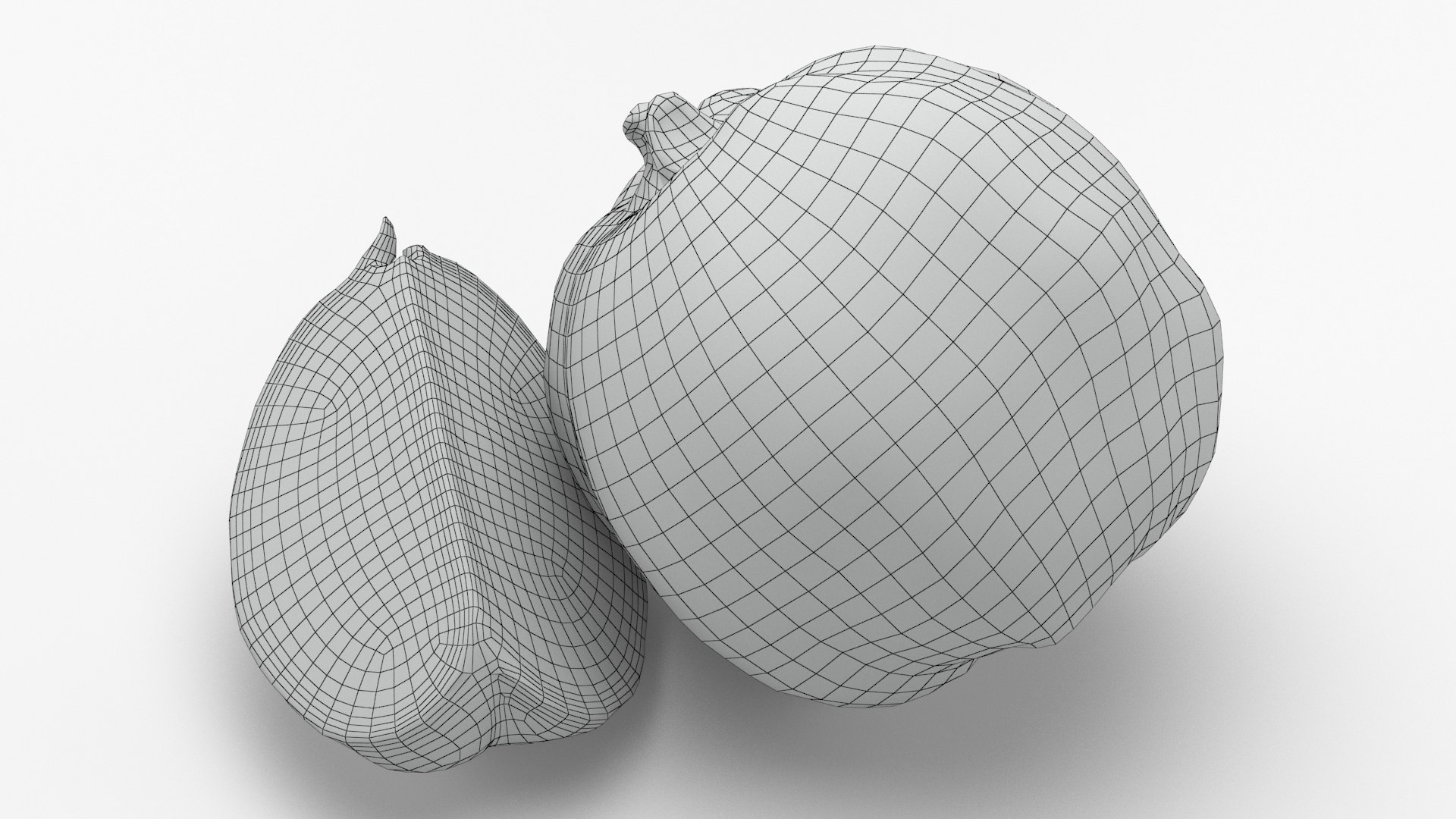 Whole Guava with Slice 3D model - TurboSquid 1763435