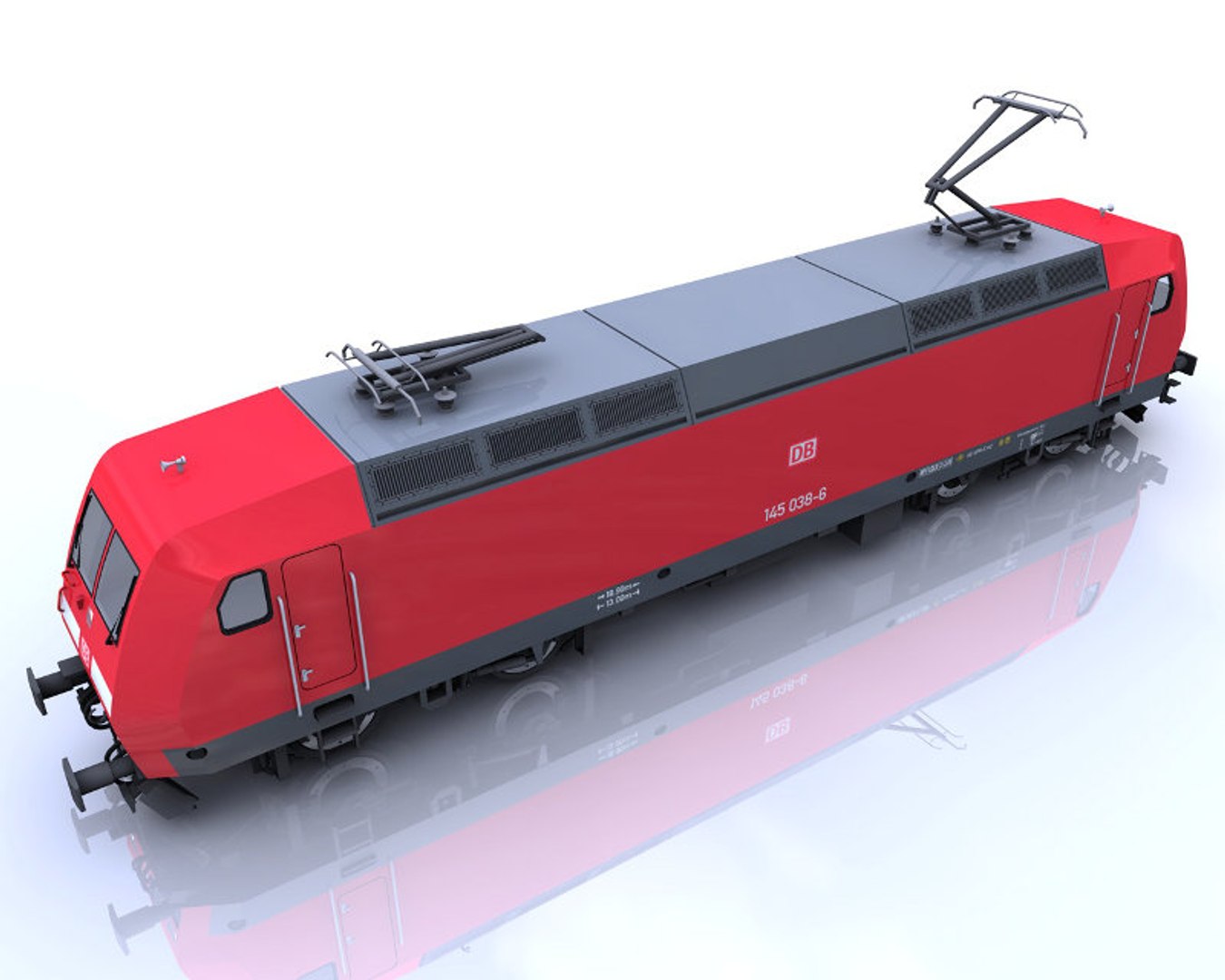 3d Model Br 145 Engine Cargo Trains