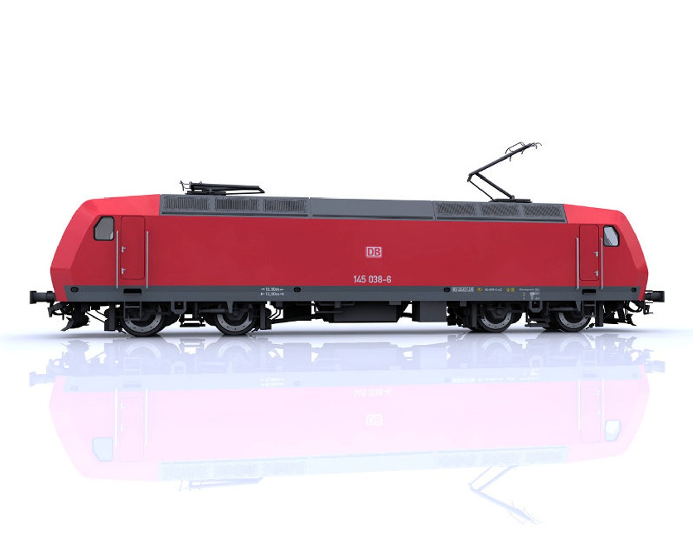 3d Model Br 145 Engine Cargo Trains