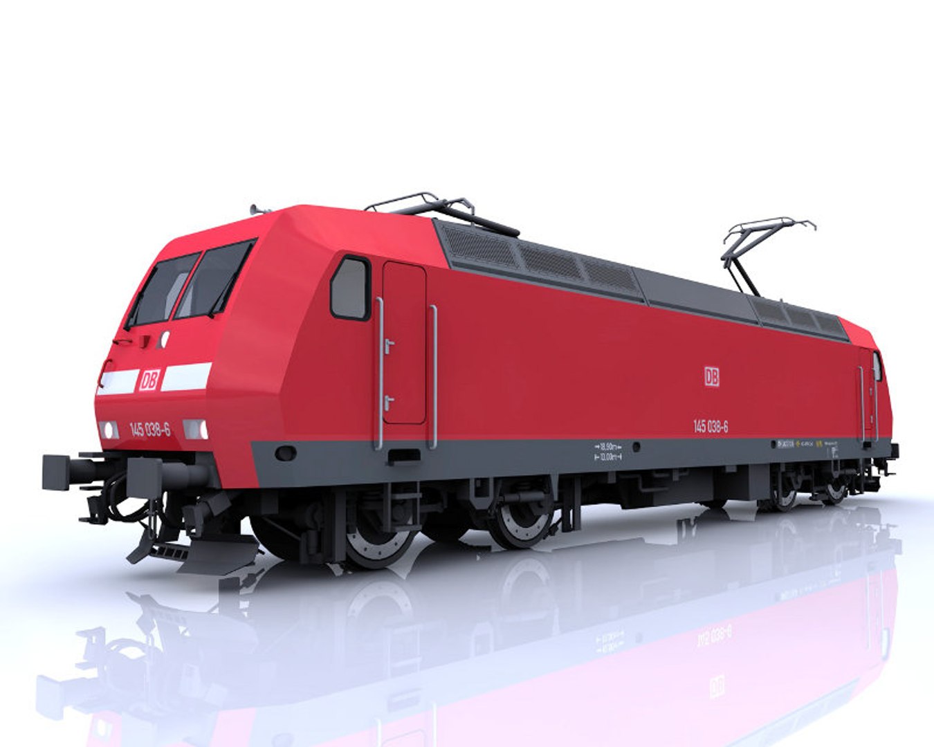 3d Model Br 145 Engine Cargo Trains