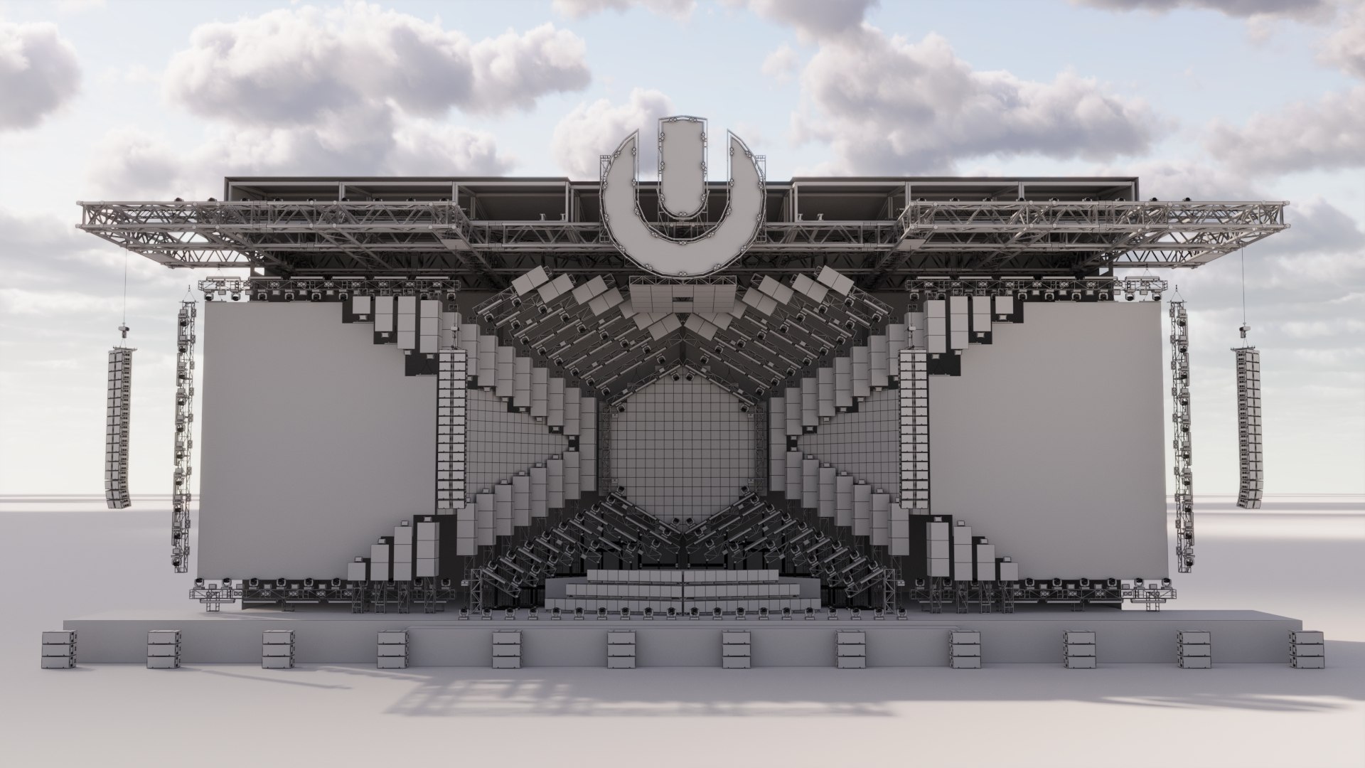 Ultra Music Festival 2018 Stage 3D Model - TurboSquid 2409032