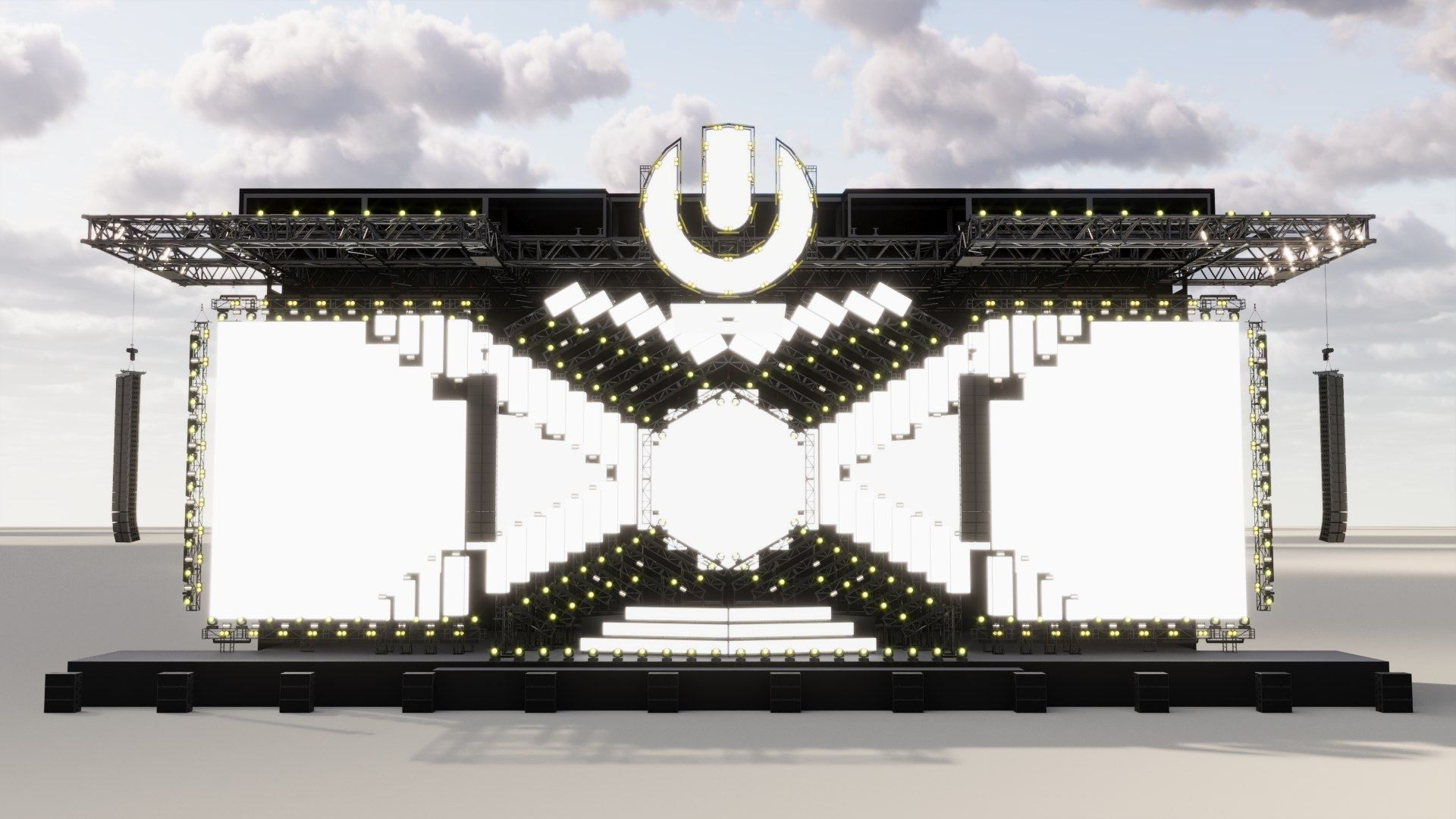 Ultra Music Festival 2018 Stage 3D Model - TurboSquid 2409032