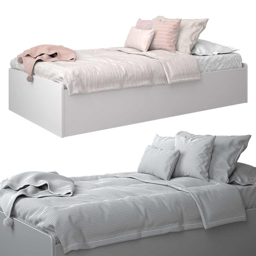 3D Linen Bedding - TurboSquid 1607544