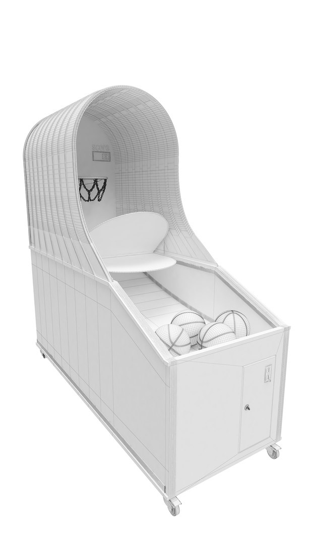 Basketball Machine Arcade Game 3D Model - TurboSquid 2237405