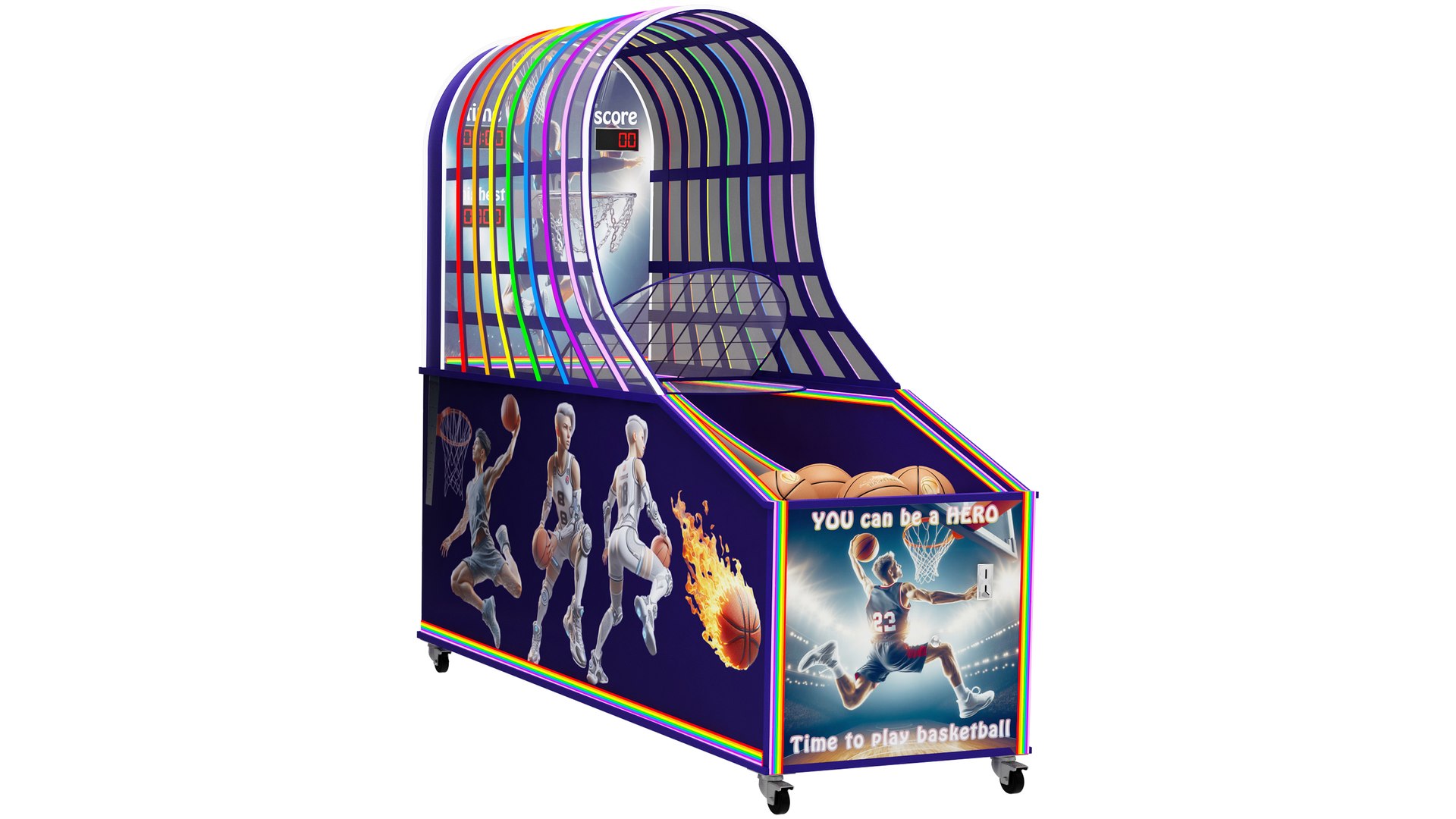 Basketball Machine Arcade Game 3D Model - TurboSquid 2237405
