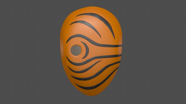 Orange Obito mask 3D - TurboSquid 1720992