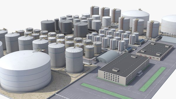 modelo 3d Planta de GNL - TurboSquid 2310320