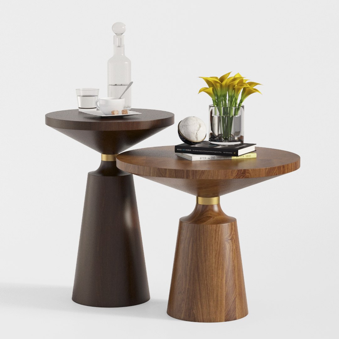 Nicole Coffee Table Set 3D - TurboSquid 1569869