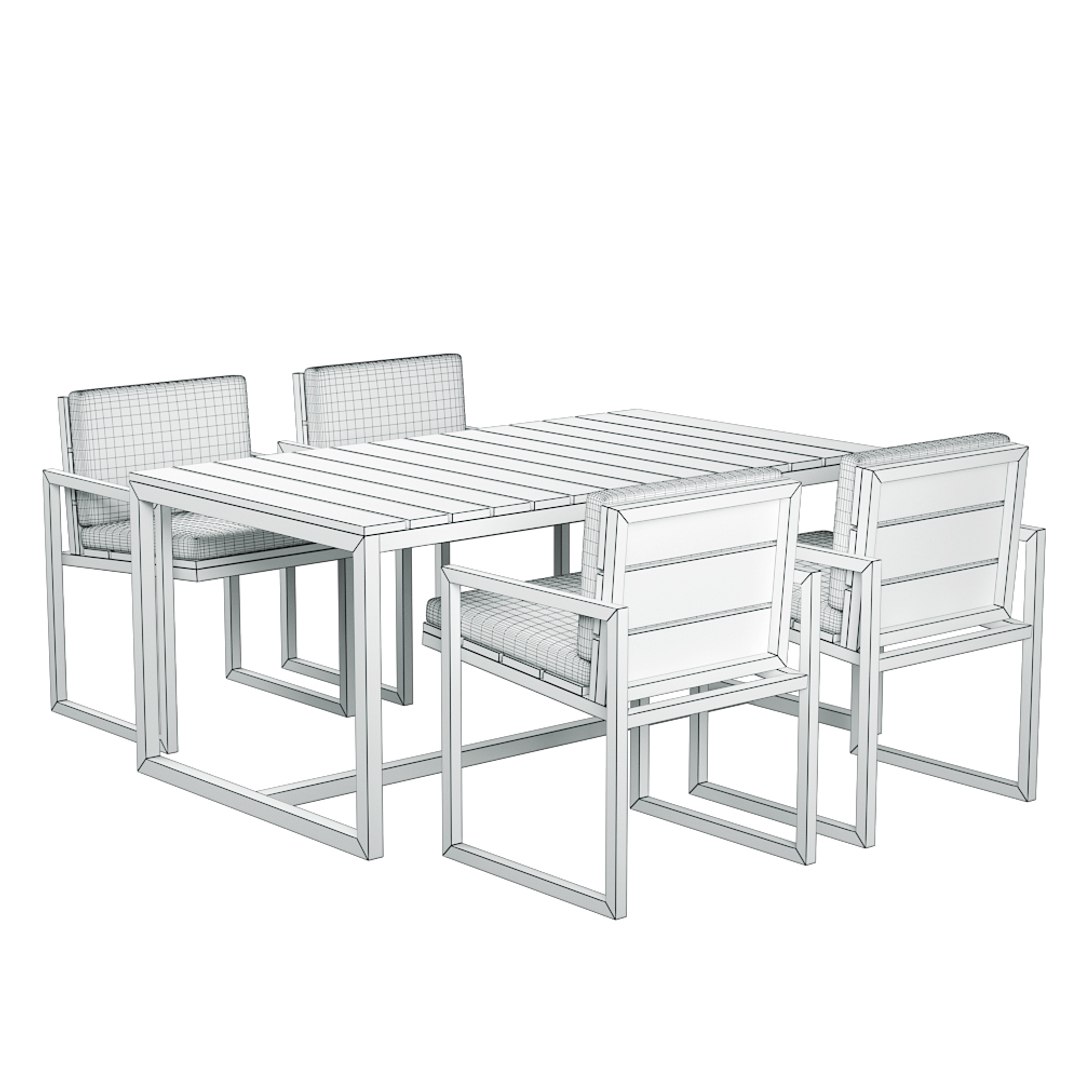 Garden Table 3D Model - TurboSquid 1464617