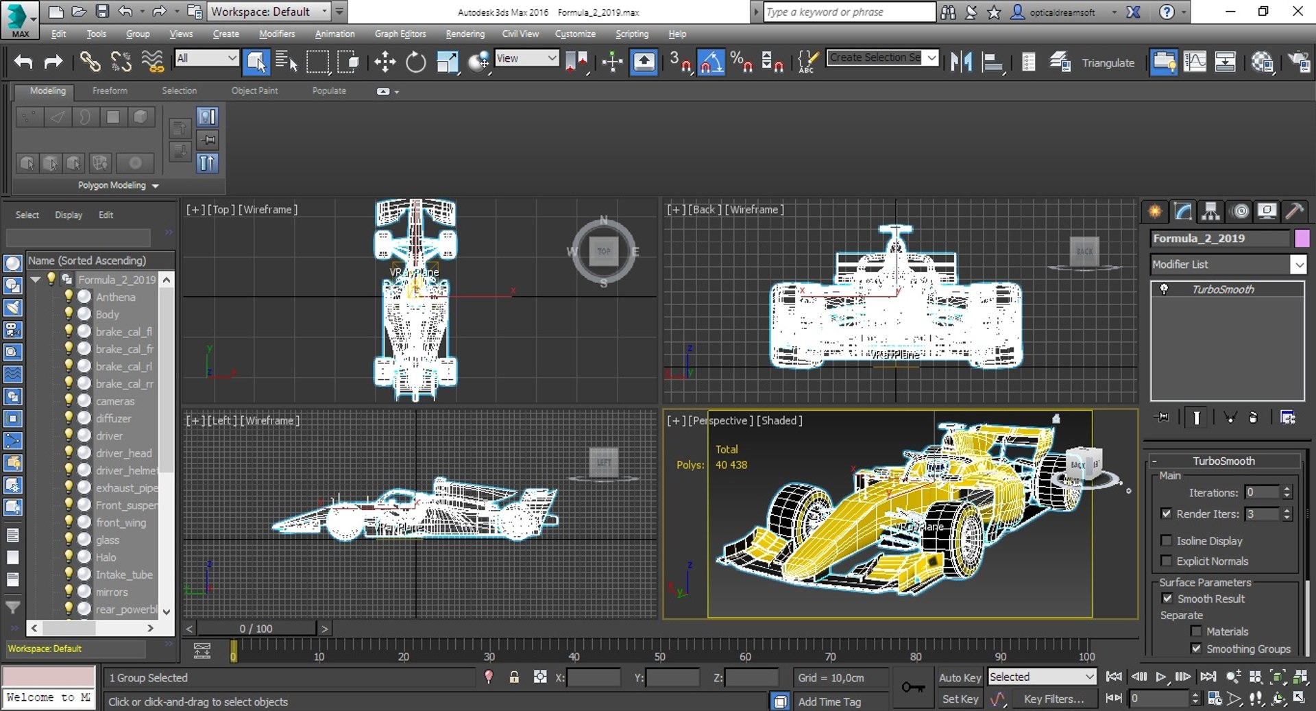 Formula 2 Dallara F2 3D Model - TurboSquid 1404645