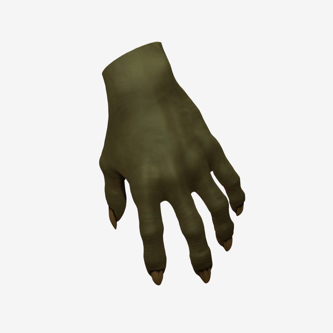 Free Orc Hand 3d Model