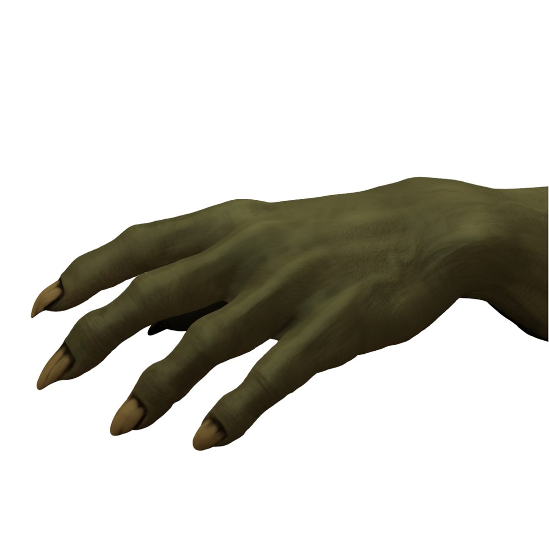 Free Orc Hand 3d Model