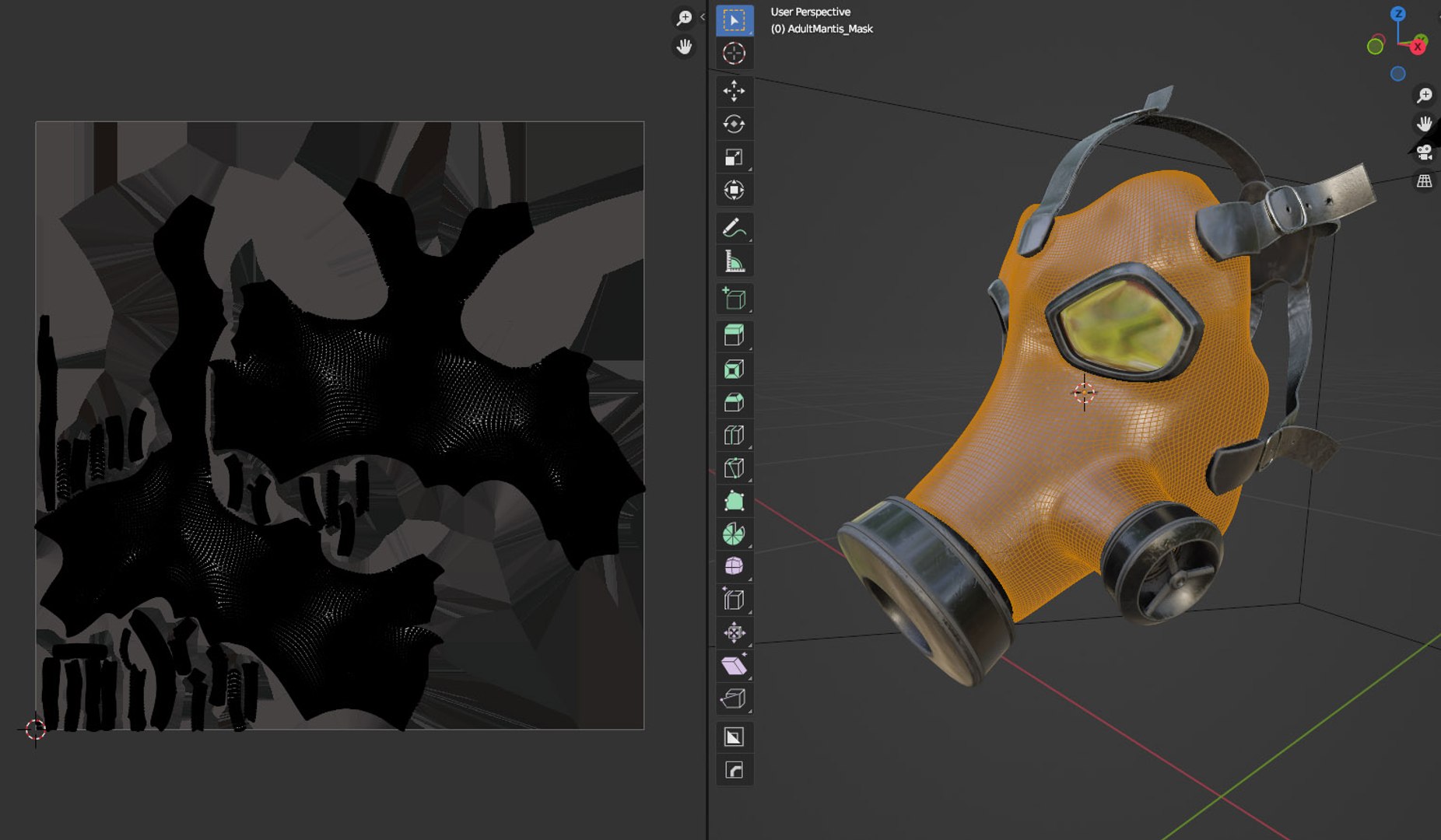 3D Gas Mask - Psycho Mantis Adult - TurboSquid 2127427