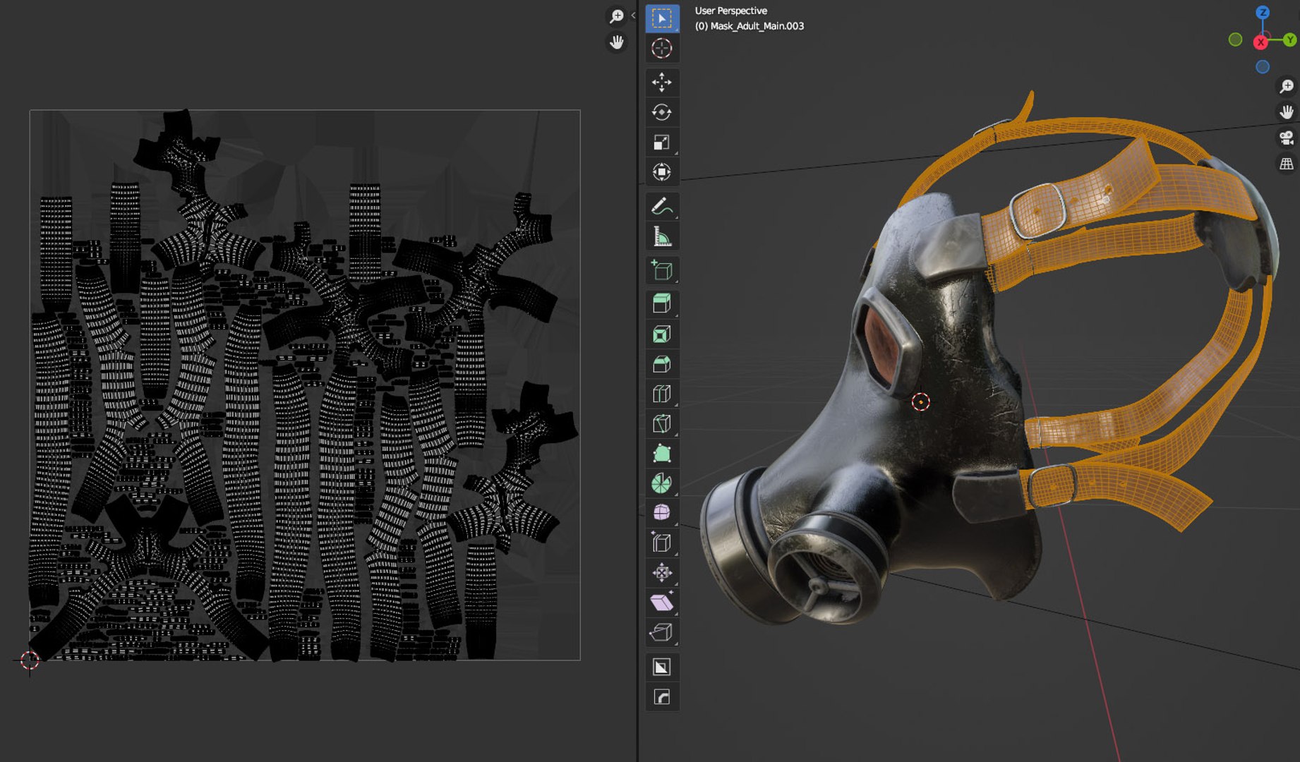 3D Gas Mask - Psycho Mantis Adult - TurboSquid 2127427