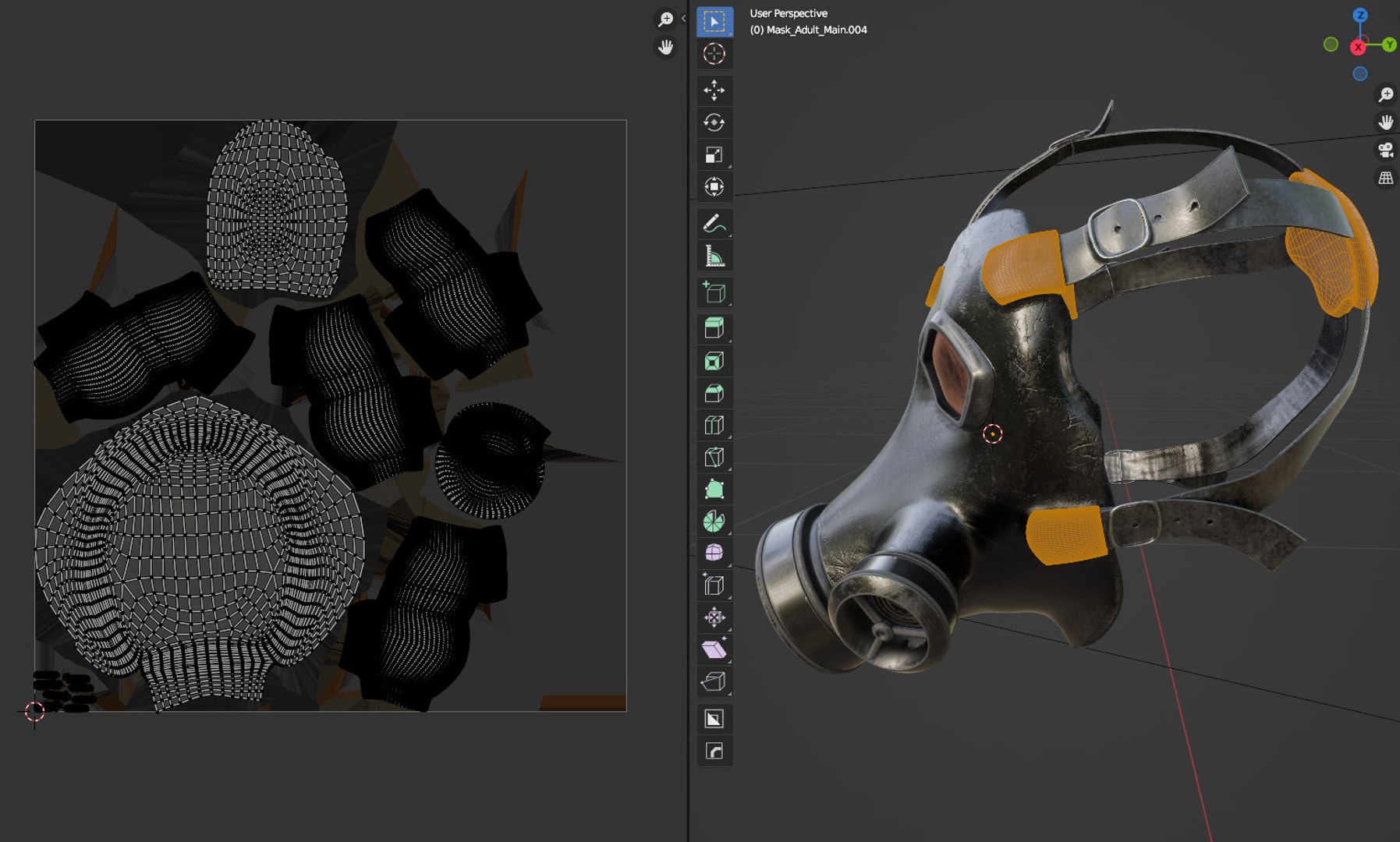 3D Gas Mask - Psycho Mantis Adult - TurboSquid 2127427