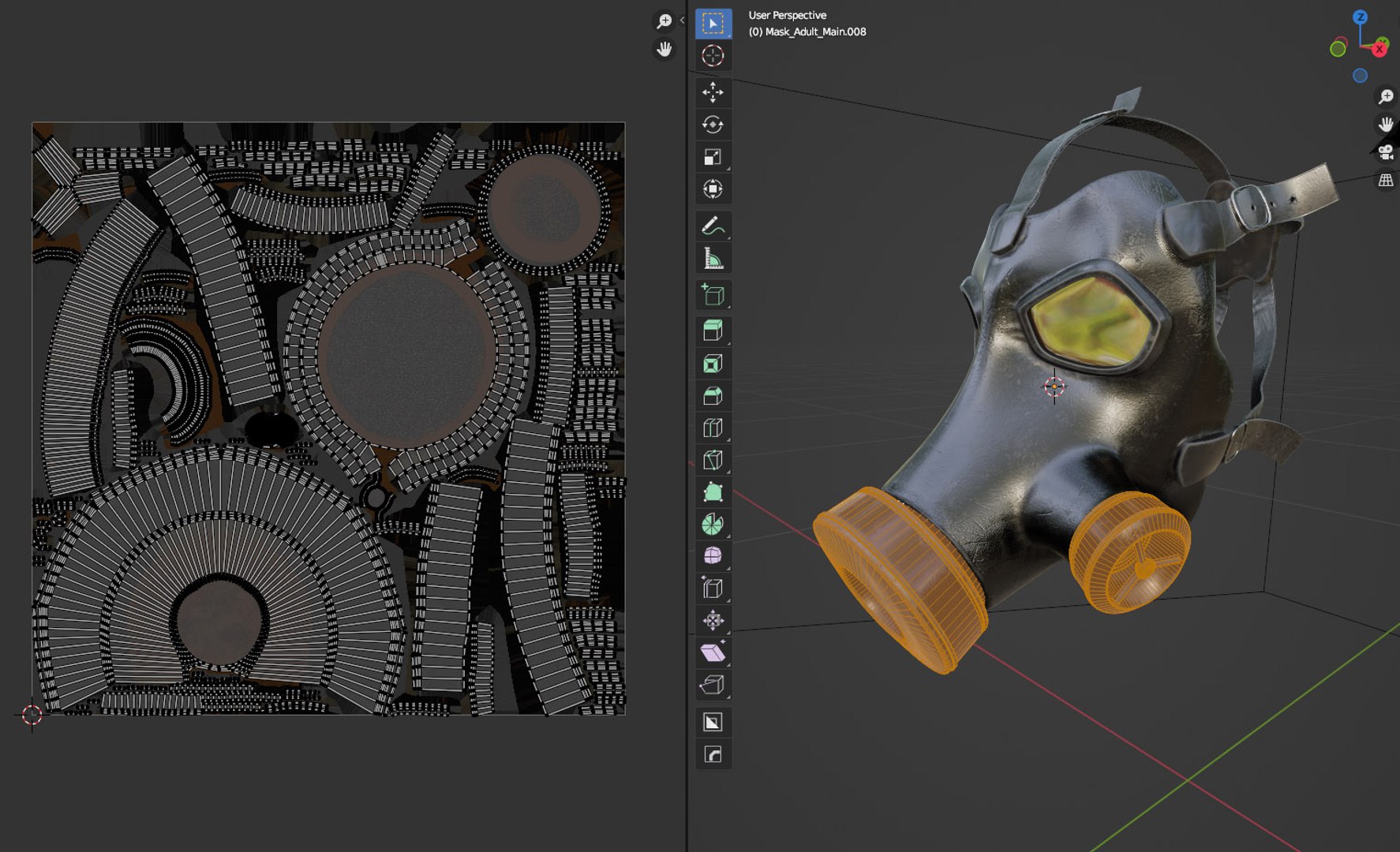 3D Gas Mask - Psycho Mantis Adult - TurboSquid 2127427