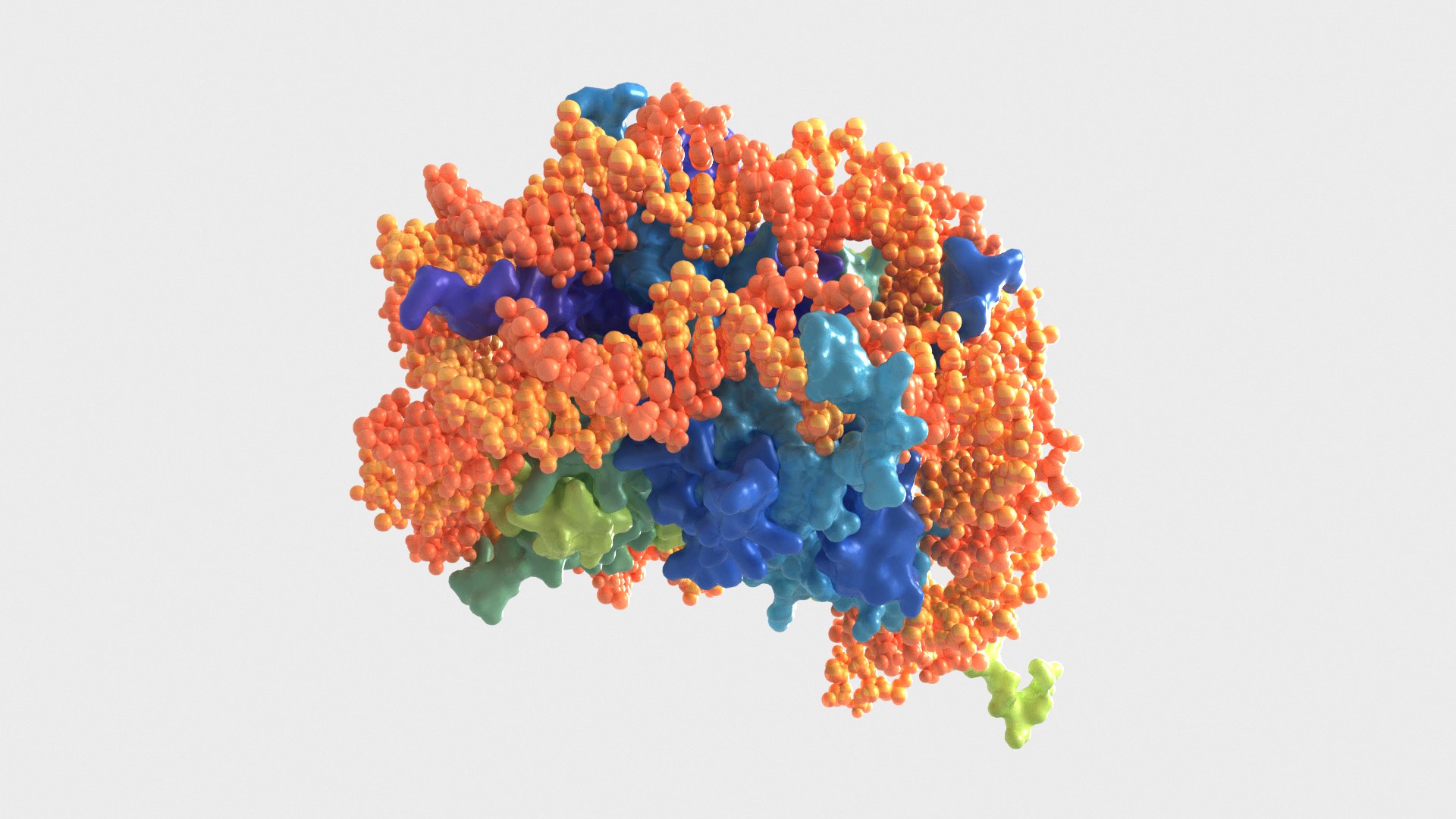 3D Nucleosome with DNA - TurboSquid 2095781