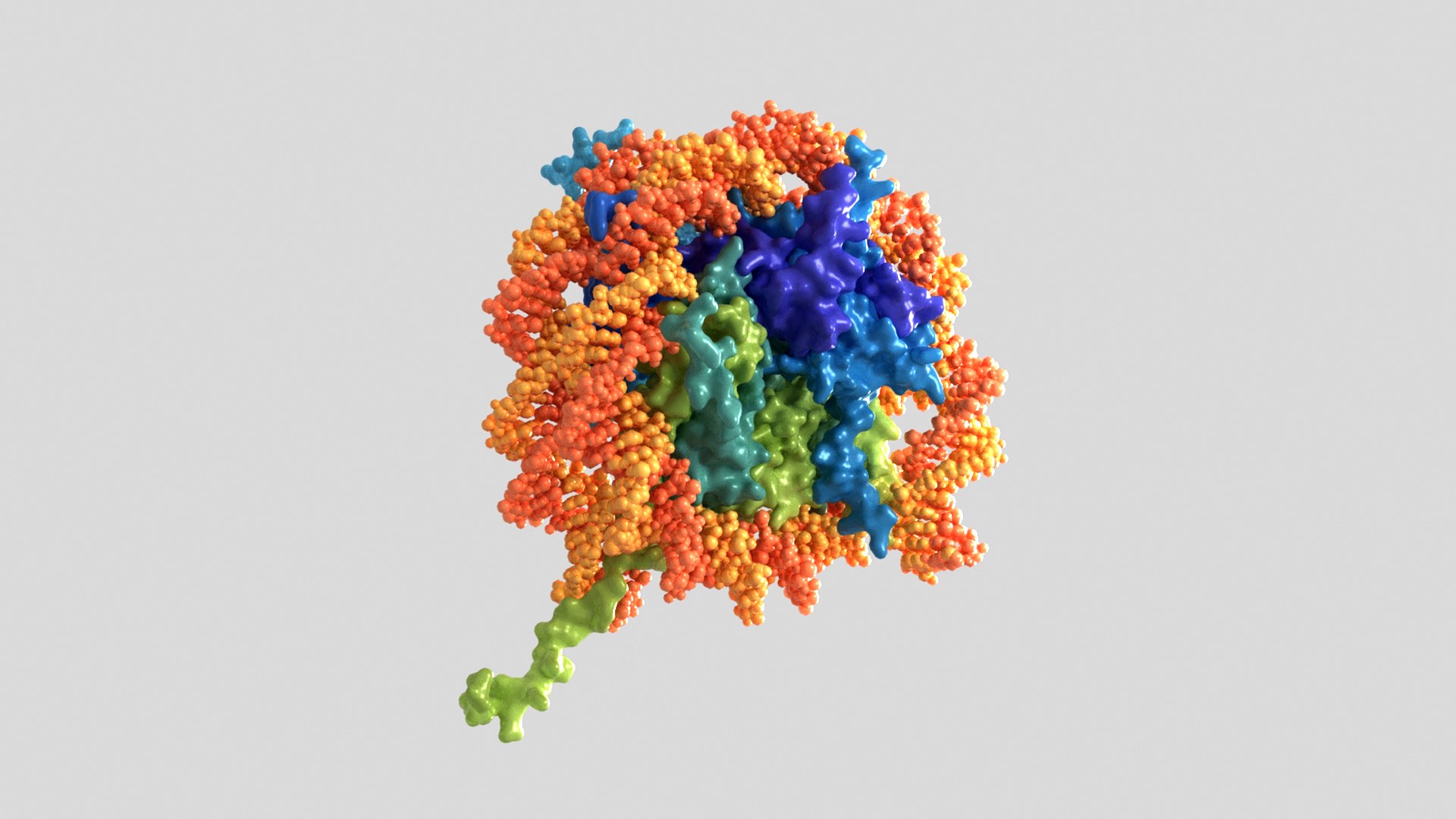 3D Nucleosome with DNA - TurboSquid 2095781