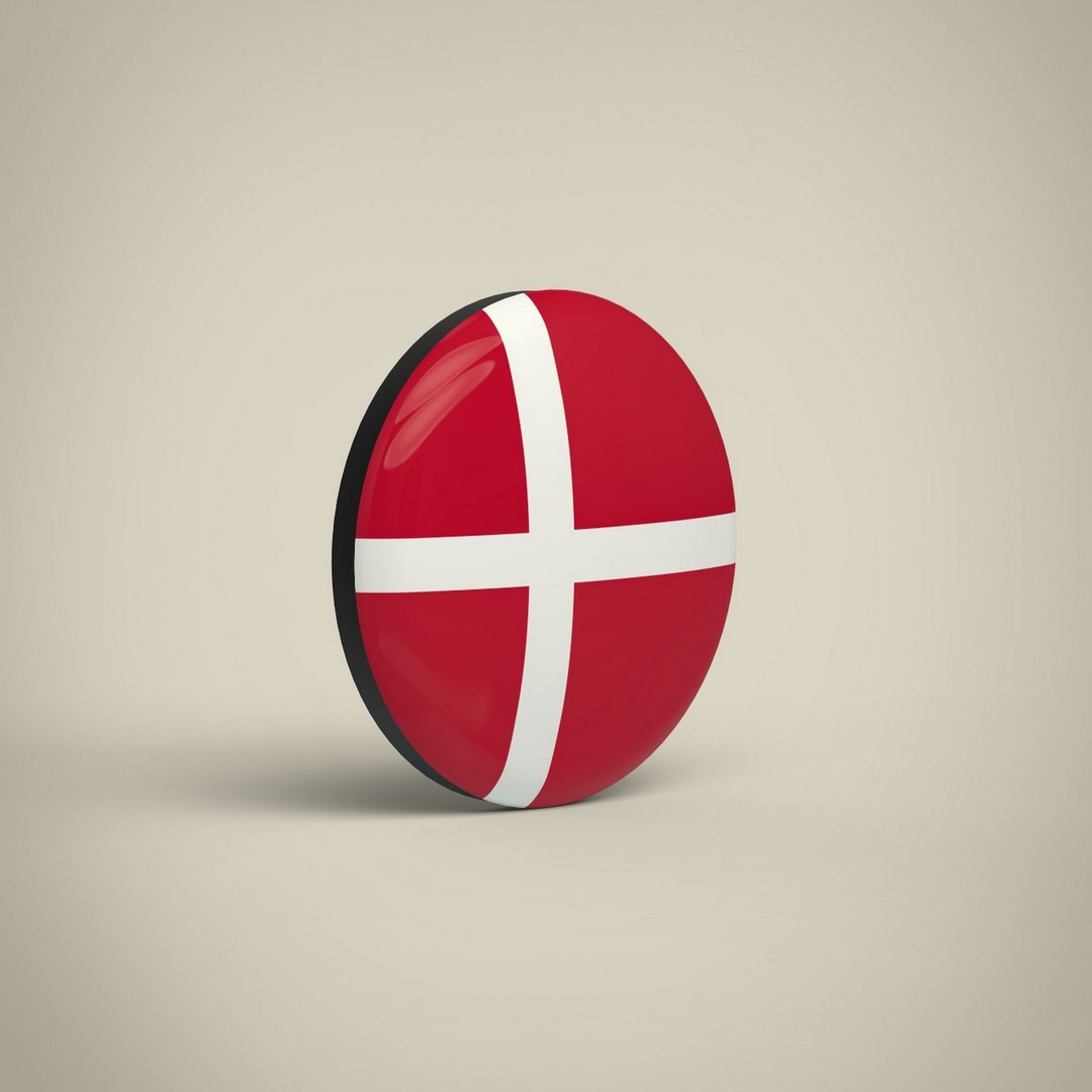 3D Model Denmark Badge - TurboSquid 1911313